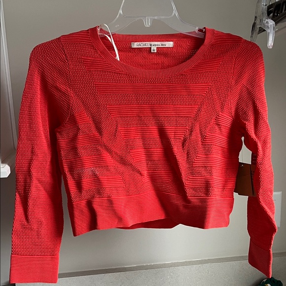 RACHEL Rachel Roy | Tops | Rachel Rachel Roy Vibrant Red Knit Top ...